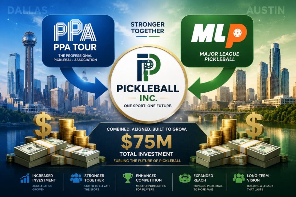 Pickleball Inc. Merger: $250M Unites PPA & MLP in 2026