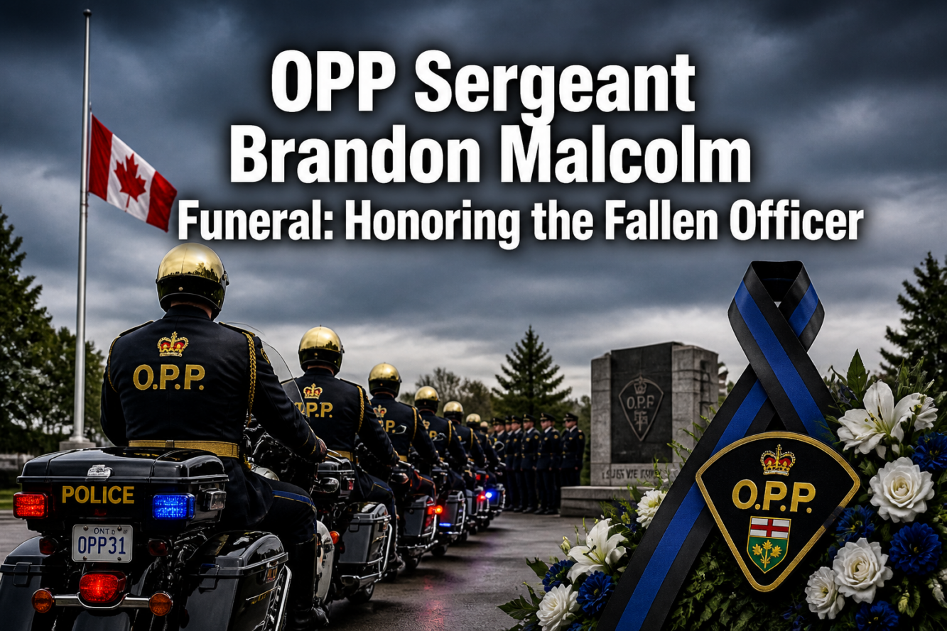 OPP Sergeant Brandon Malcolm Funeral: Honoring the Fallen Officer ...
