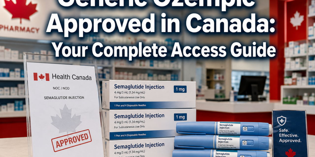 Generic Ozempic Approved in Canada: Timeline, Pricing & Access Guide